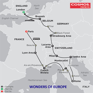 Wonders of Europe by Cosmos Vacations | Europe Tours